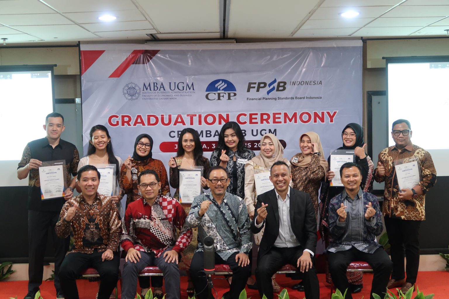 Graduation of CFP MBA UGM (Batch 32-35 Jakarta Class) – MBA FEB UGM